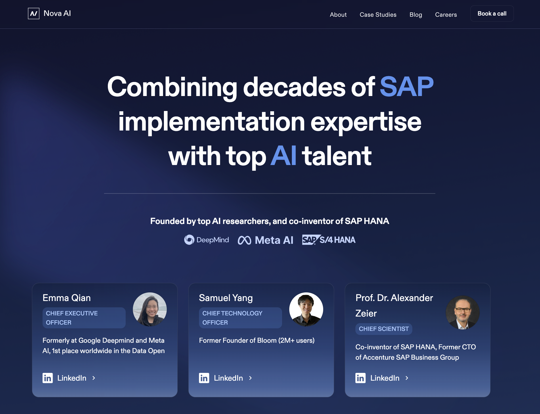 About | Nova Intelligence – AI Agents for SAP Modernization